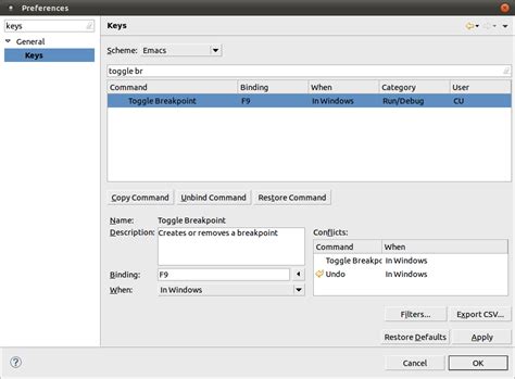 Java Key Binding For Eclipse Commands Stack Overflow