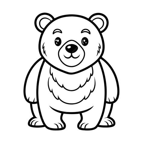 색 배경 에 있는 어린이 들 을 위한 귀여운 의 윤 만화 교육 색채 페이지 프리미엄 Ai 생성 벡터
