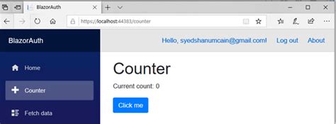 getting started with authentication and authorization using blazor server side