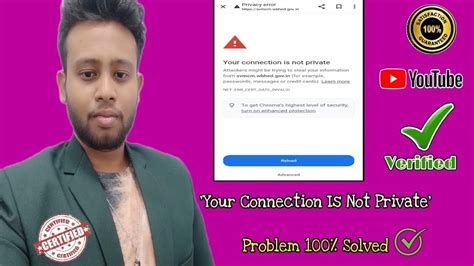 ‘your Connection Is Not Private Problem 100 Solved Only Authentic Video On Youtube Youtube