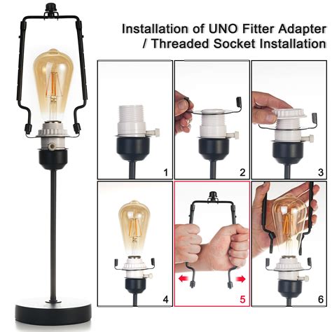 Uno Fitter Lamp Shade Socket Homeconcept 13x16x11 Slip Uno Fitter