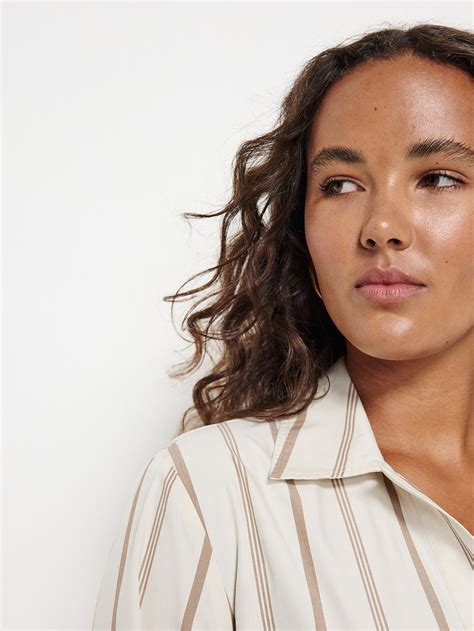 Shop Stripe Split Hem Popover Commonry