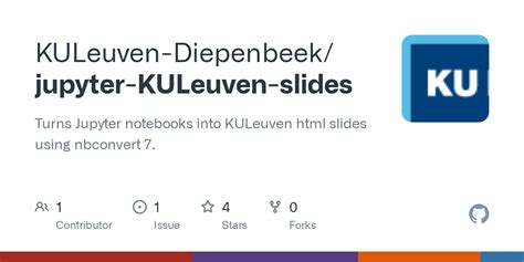 Github Kuleuven Diepenbeekjupyter Kuleuven Slides Turns Jupyter Notebooks Into Kuleuven Html
