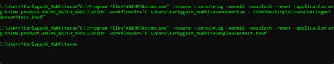 Execute Workflow In Batch Mode Windows KNIME Analytics Platform KNIME Community Forum