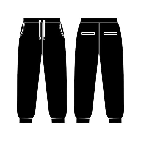 Premium Vector Loose Fit Joggers Sweat Jogger Pants With An