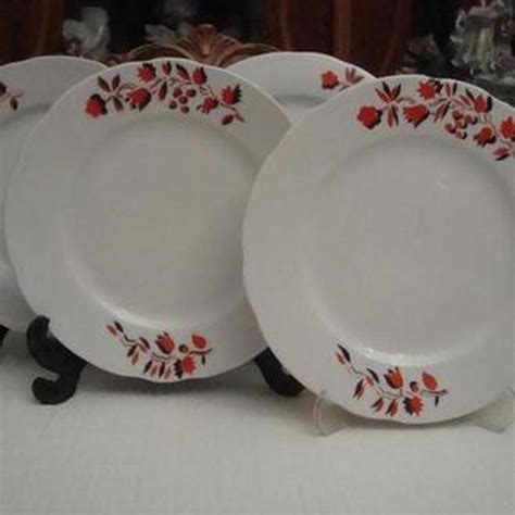 Антикварные тарелки 4 шт фарфор ссср вербилки 1939 40 годов № 904 — ціна 400 грн у каталозі