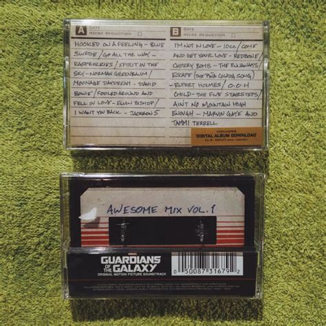 Guardians Of The Galaxy Awesome Mix Vol 1 Cassette Tape Kaset