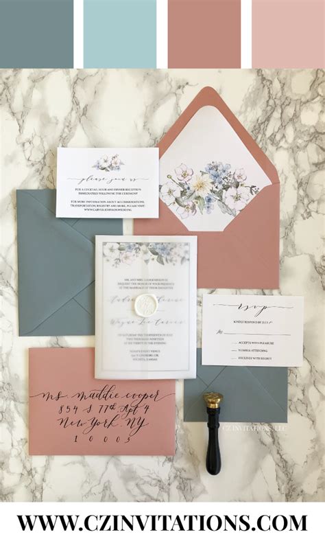 Wedding Invitation Color Palettes