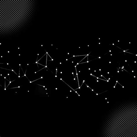 Premium Psd Data Network Dotted Light Effect