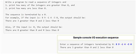 Solved Write A Program To Read A Sequence Of Integers And 1