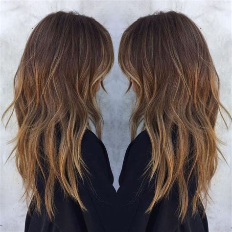 Long Angled Layered Haircut