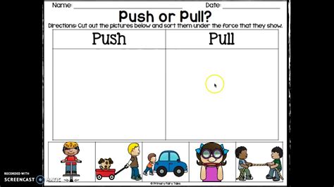 Push Pull Sorting Activity at Edith Chapdelaine blog
