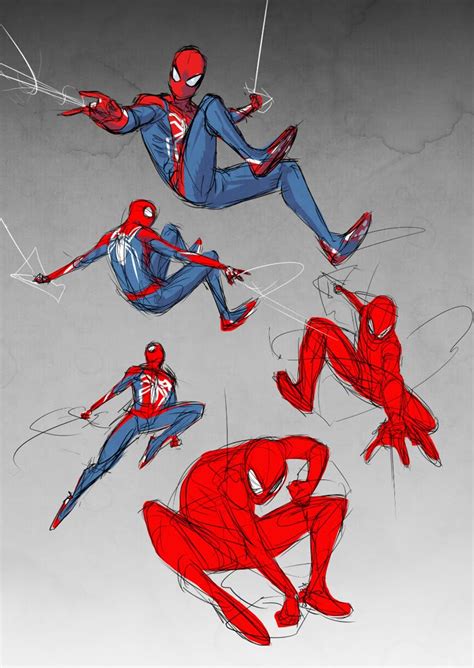 Artstation Ps4 Spider Man Sketches Joey Vazquez Spiderman Sketches