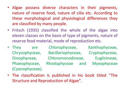Solution Classification Of Algae Studypool