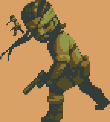 Naked Snake Pixel Art Design Pixel Art Fan Art