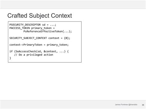 Social Engineering The Windows Kernel By James Forshaw PDF
