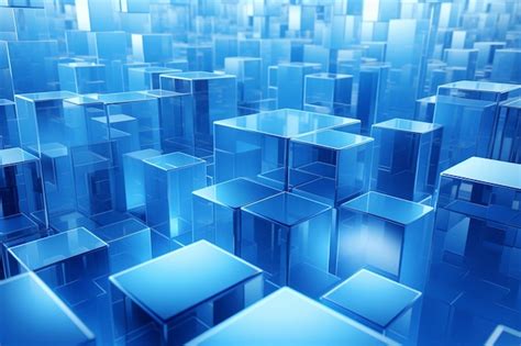 Premium Ai Image Abstract Background Of Metallic Cubes Wallpaper