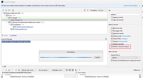 Git Commit Hang With Perform Sonarlint Analysis Intellij Platform