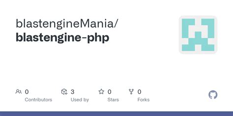 Github Blastenginemaniablastengine Php