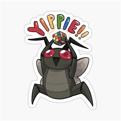Hoarding Loot Bug Yippie Lethal Company Meme Humor Sticker For Sale