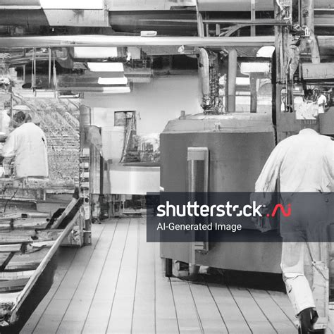 Brutalist Product Photo Food Manufacturing Machinery AI Generated Image