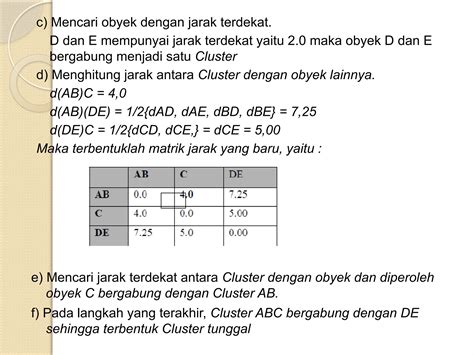 analisis cluster teknik data mining perpisahan objek sesuai