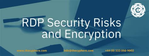 RDP Security Risks And Encryption Cyphere