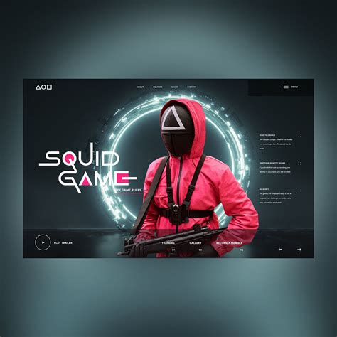 Squid Games Ui Design Concept Duane Levi Smith Page Design Game Ui