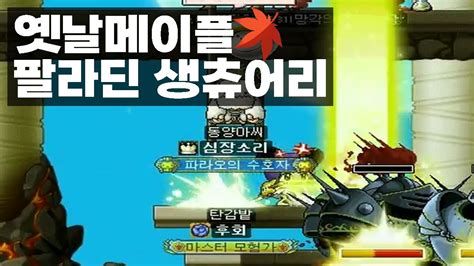 [옛날메이플 초고화질] 2009년 120팔라딘 망각4 생츄어리 사냥 프메 X Youtube