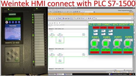 Weintek HMI connect with PLC S7-1500 - YouTube