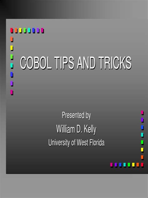 Cobol Tips Pdf Magenta Color