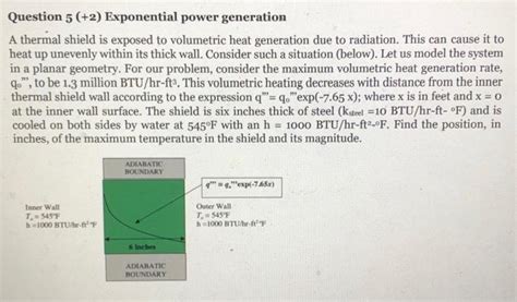 Solved Question 5 2 Exponential Power Generation A Thermal
