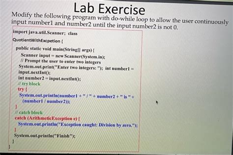 Solved Lab Exercise Modify The Following Program With
