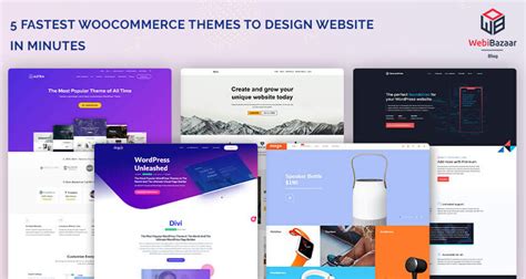 Top 5 Best Fastest Woocommerce Themes WebiBazaar Templates