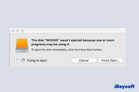 Can T Eject External Hard Drive On Mac Try These Fixes