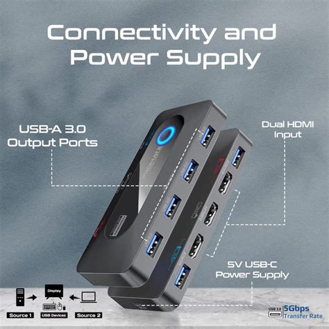 4k 60hz Kvm Switch With Usb 3 0 Expansion Promate Philippines