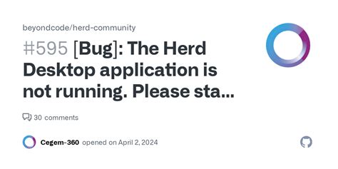 Bug The Herd Desktop Application Is Not Running Please Start Herd And Try Again · Issue