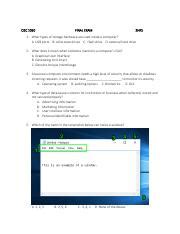 Essential Computer Skills Final Exam Study Guide For CISC 1050 Course Hero