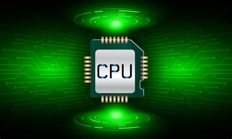 Modern Holographic CPU Chip On Technology Background Vector Art At Vecteezy