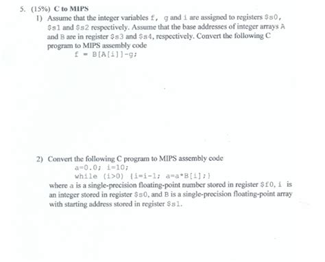 Solved Assume That The Integer Variables F G And I Are