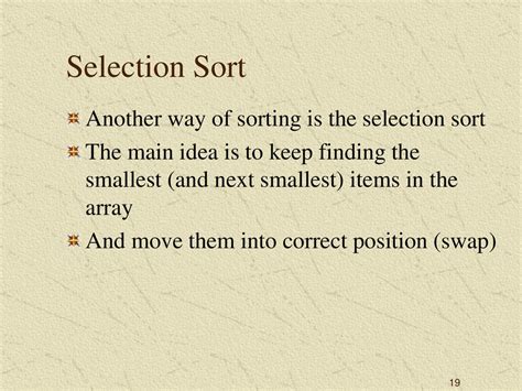 Sorting Arrays Chapter ppt download
