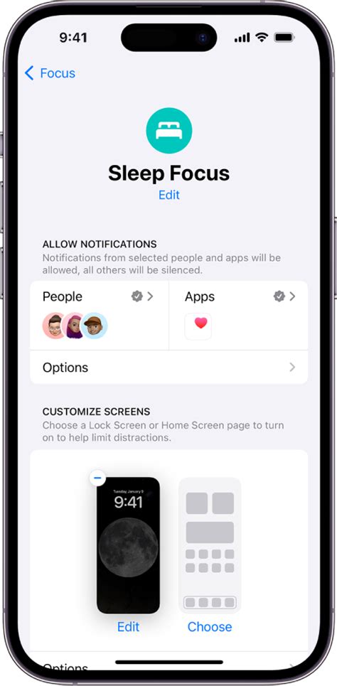 Set Up A Sleep Focus Schedule In Health On Iphone Apple Support