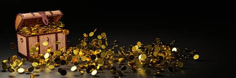 보물 상자에서 수많은 금화가 쏟아져 나왔다 녹슨 금속 스트립으로 단단히 조립 된 구식 목조 보물 상자 3d 렌더링 가득 찬에 대한 스톡 사진 및 기타 이미지 Istock