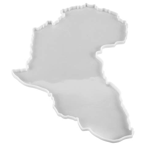 Frcolor African Map Silicone Mold For Diy Craft Jewelry Making White