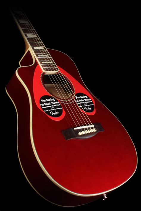 Used Fender Dick Dale Signature Malibu Sce Left Handed Acoustic Guitar