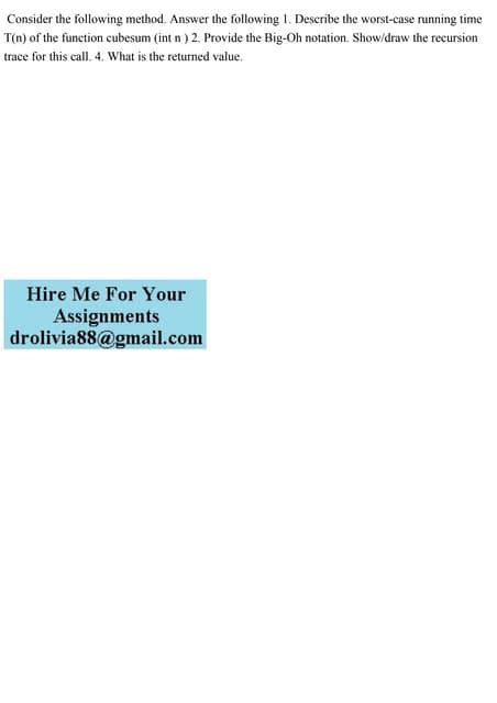 Consider The Following Method Answer The Following 1 Describe The Wpdf