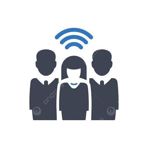 Team Communication Icon Network Connection Communication Vector Network Connection
