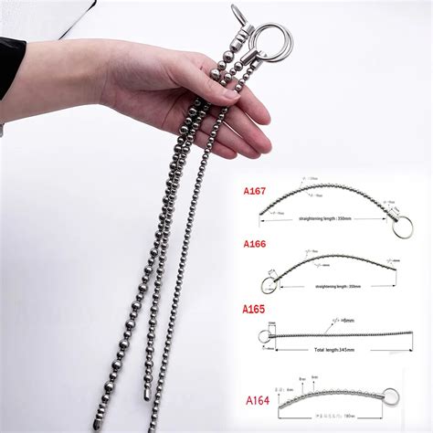 Male Stainless Steel Urethral Sound Dilators Sounding Penis Plug Beads