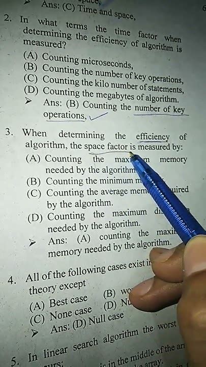 Computer Science Mcqs Data Structures And Algorithm Youtube