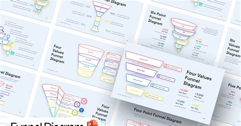 Инфографика линий с диаграммой воронки Шаблоны презентаций Включая воронка и диаграмма Envato
